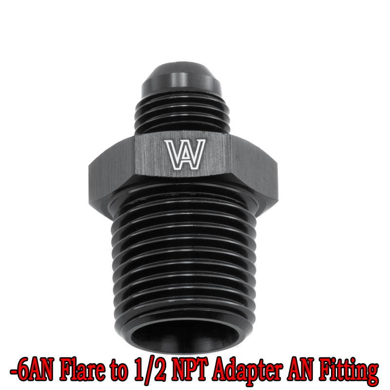 -6AN -8AN Flare to 1/2 NPT 1/4 NPT 3/8 NPT 1/8 NPT Adapter AN Fitting ...