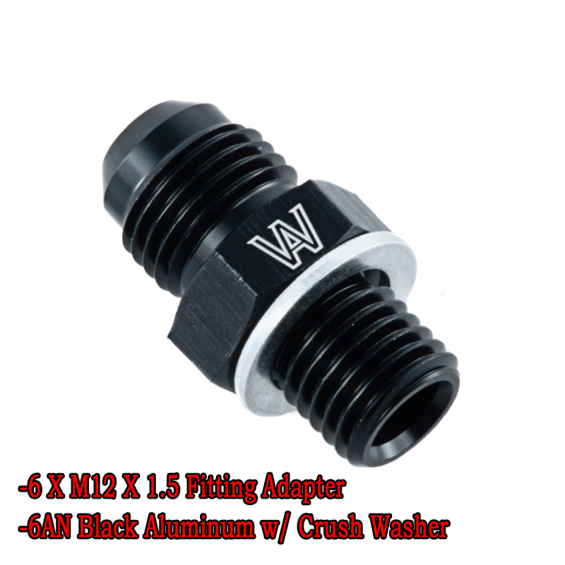-6AN -8AN Flare to 1/2 NPT 1/4 NPT 3/8 NPT 1/8 NPT Adapter AN Fitting M12 X 1.5 | eBay