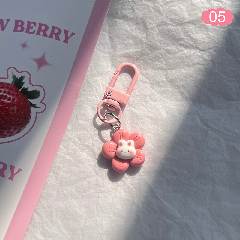 1Pcs Kawaii Cute Rabbit Keychain Cartoon Animal Pendant Girl Backpack ...