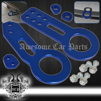 Universal Emergency Chassis Tow Towing Hook Trailer Aluminum Front+Rear ...