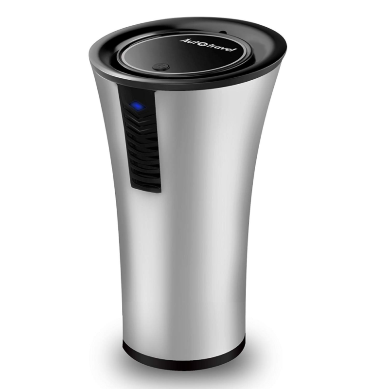 Auto Travel Car Air Purifier Ionizer With HEPA Filter Portable USB Plu ...