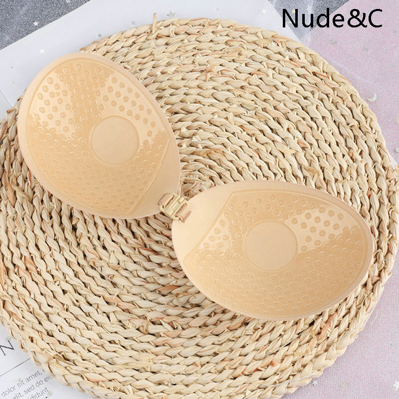 Silicone Breathable Round Cup Push Up Bra Self Adhesive Strapless ...