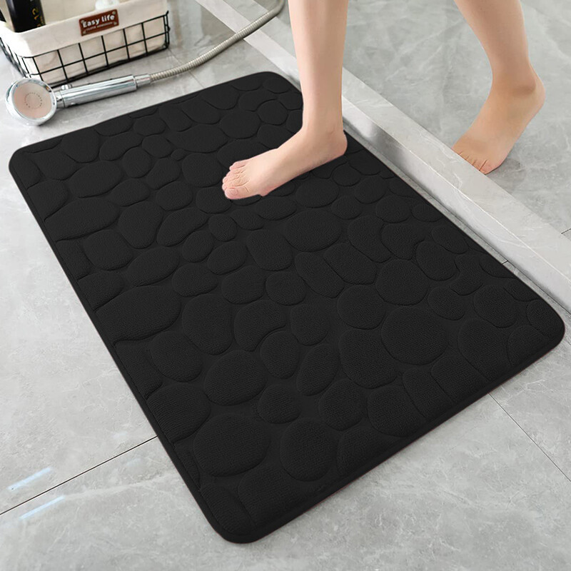 Home Cobblestone Embossed Door Carpet Door Mat Bathroom Simple Wind ...