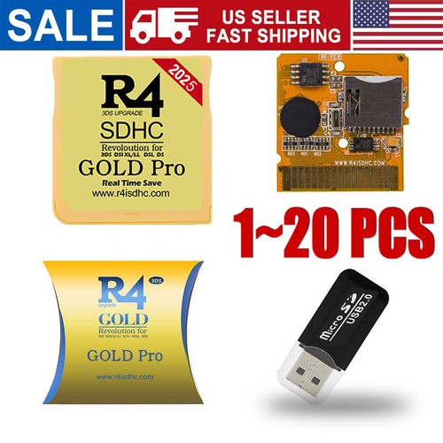 2025 Version R4 Gold Pro SDHC R4i For DS/3DS/2DS Revolution Cartridge ...
