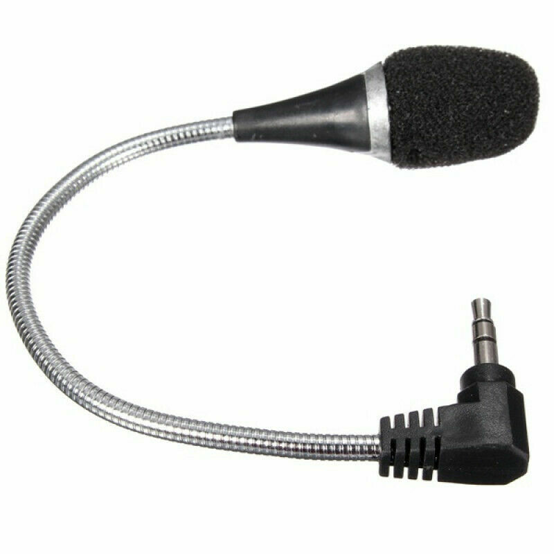 3.5mm Flexible Mini Microphone Mic for Laptop Notebook PC Podcast Skype ...