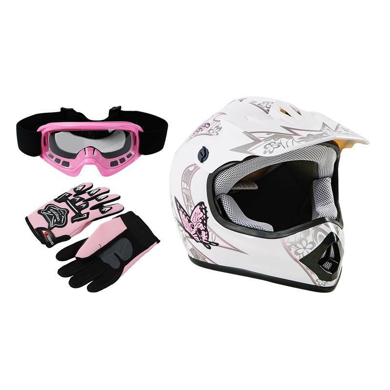 Motorcycle DOT Youth Kid Girls Helmet Motocross Dirt Bike Downhill ATV ...