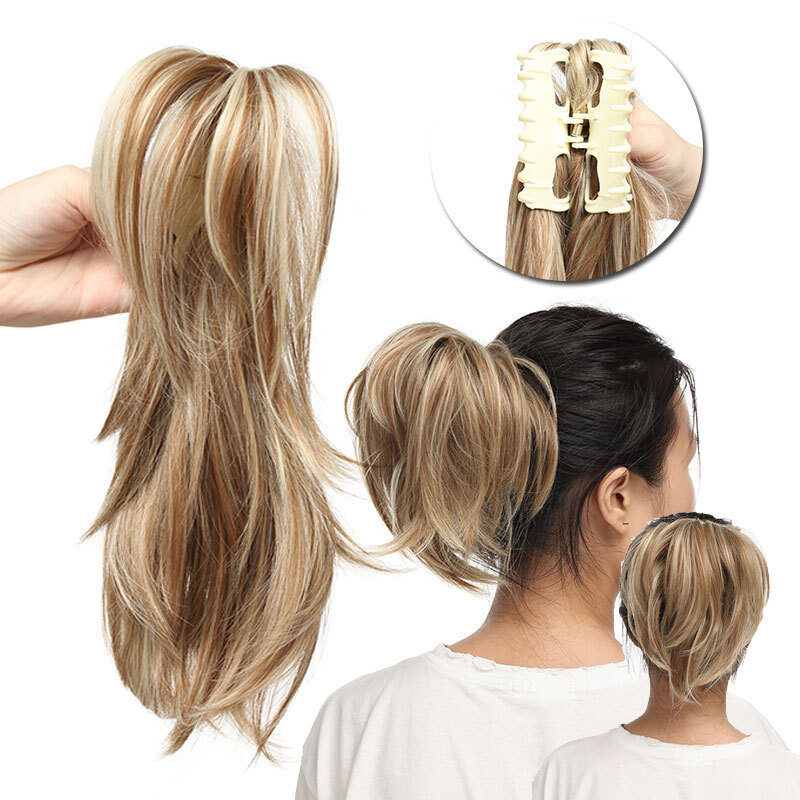 CLEARANCE Claw Clip Bendable Ponytail Hair Extensions Pony Tail Hair ...