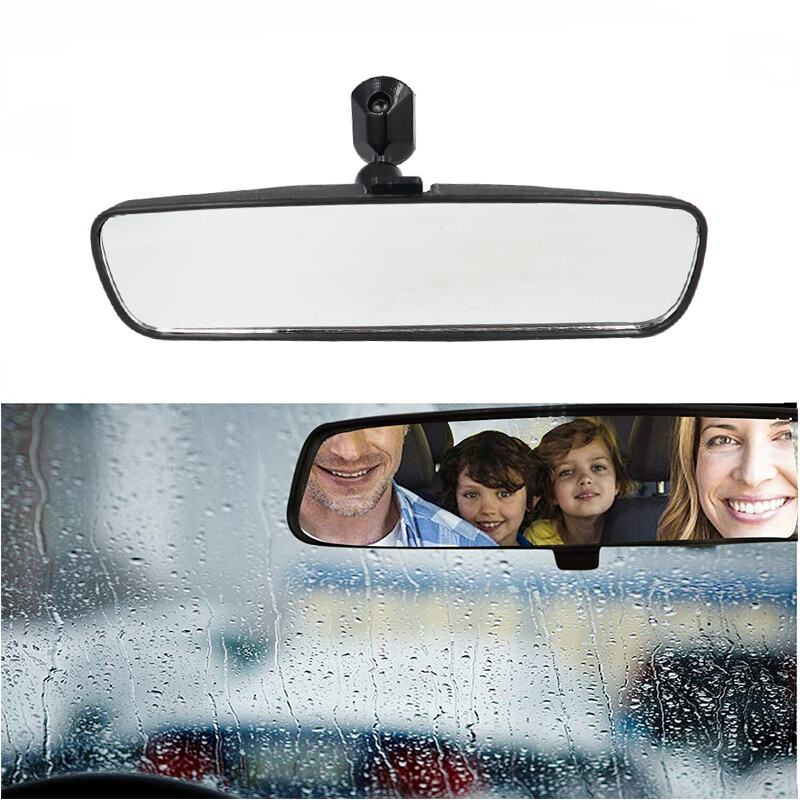 8" Universal Panoramic Car SUV Rear View Mirror Stick-On Anti-Glare ...