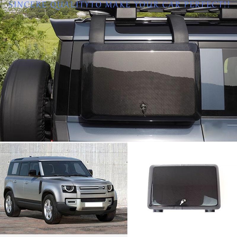 For Land Rover Defender 20-24 Dry Carbon Fiber Side Mount Tool Box ...