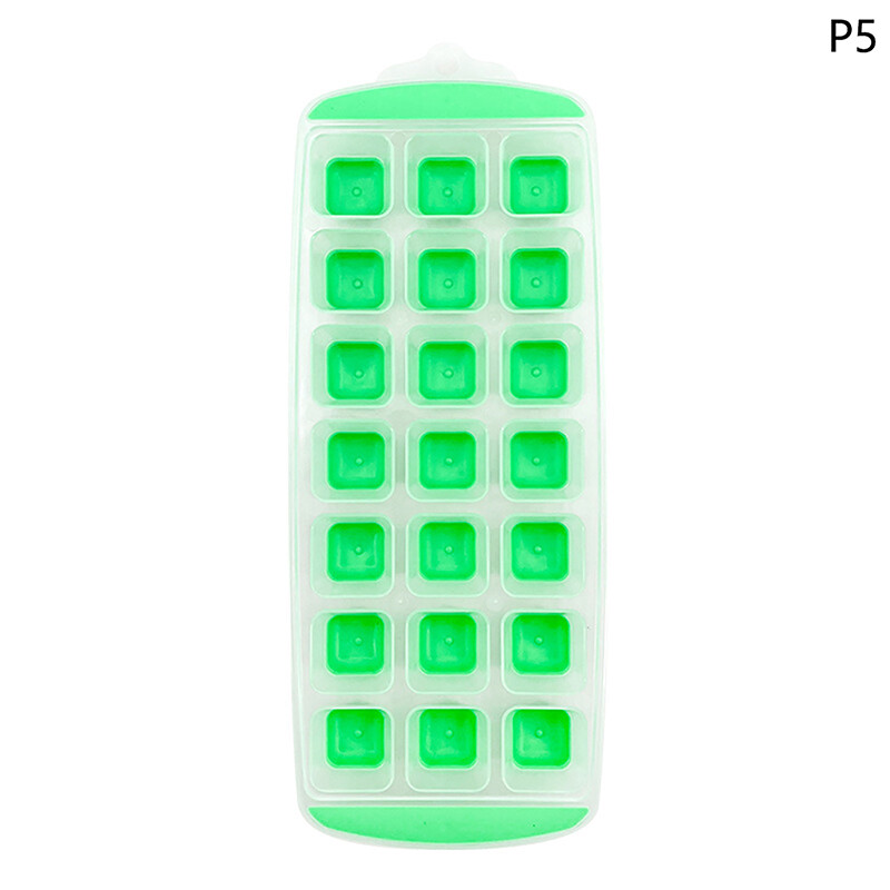 1Pc Ice Cube Tray Ice Grid With Lid DIY Jelly Ice Mold Reusable Ice ...
