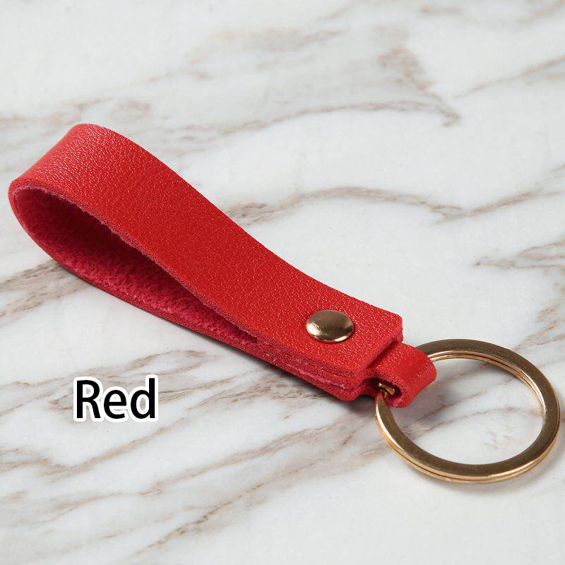 PU Leather Cord Strap Keyrings Anti Lost Keys Holder Charm Bag Pendant ...