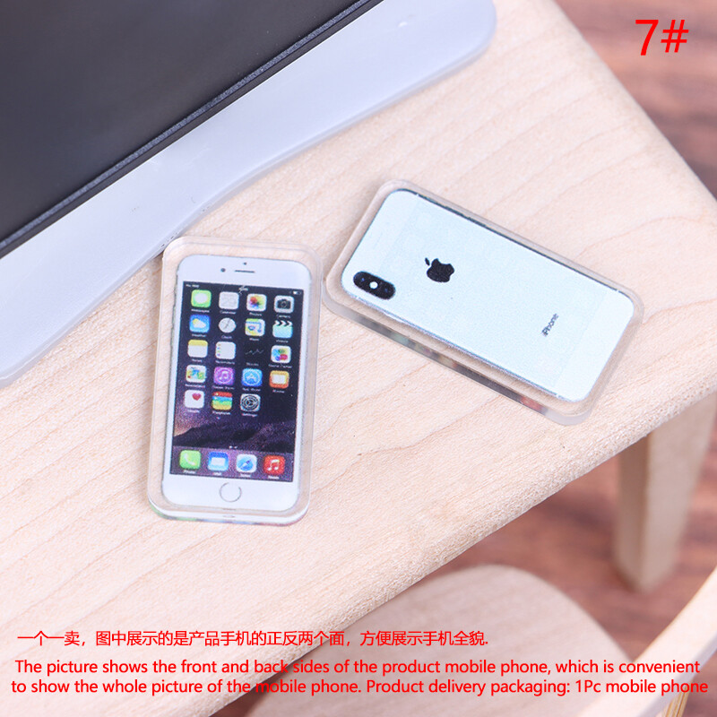 1:12 Dollhouse Miniature Mobile Phone Model Desktop Ornament Living ...
