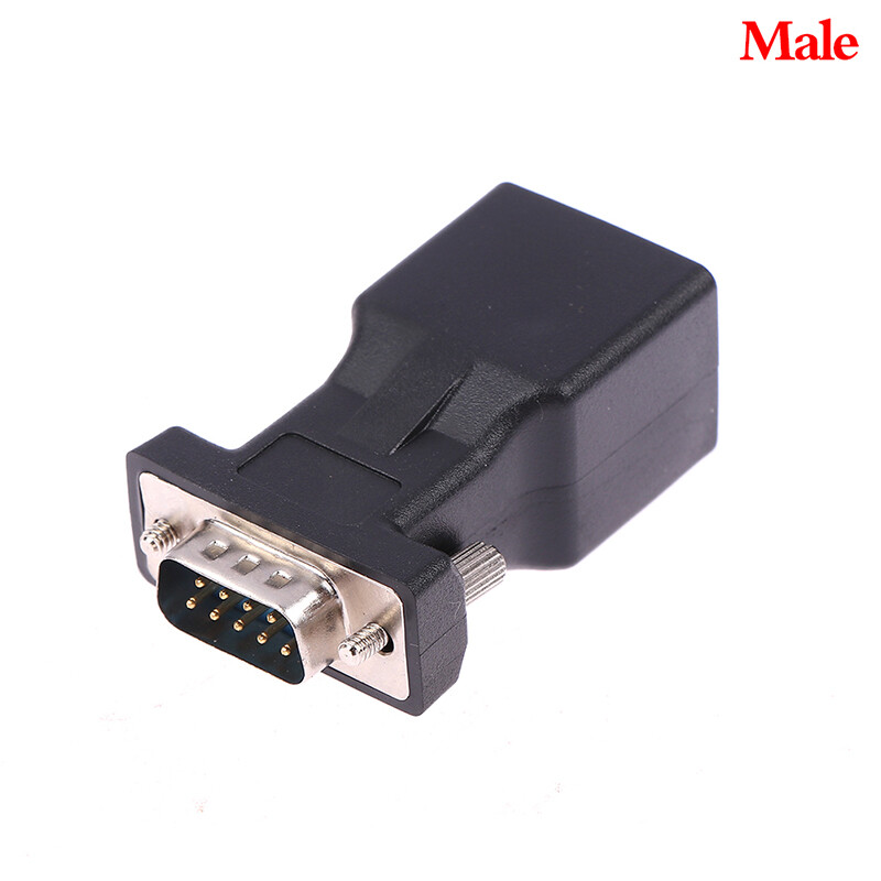 DB9 RS232 Male/Female To RJ45 Adapter COM Port to LAN Ethernet Port ...