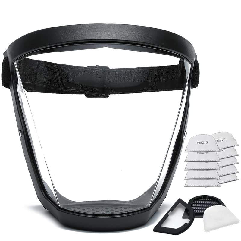 Clear Full Safety Face Shield for Adults Women