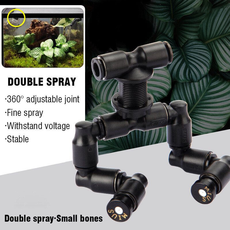 Adjustable Reptiles Fogger Mist Sprinkler for Rainforest Tank