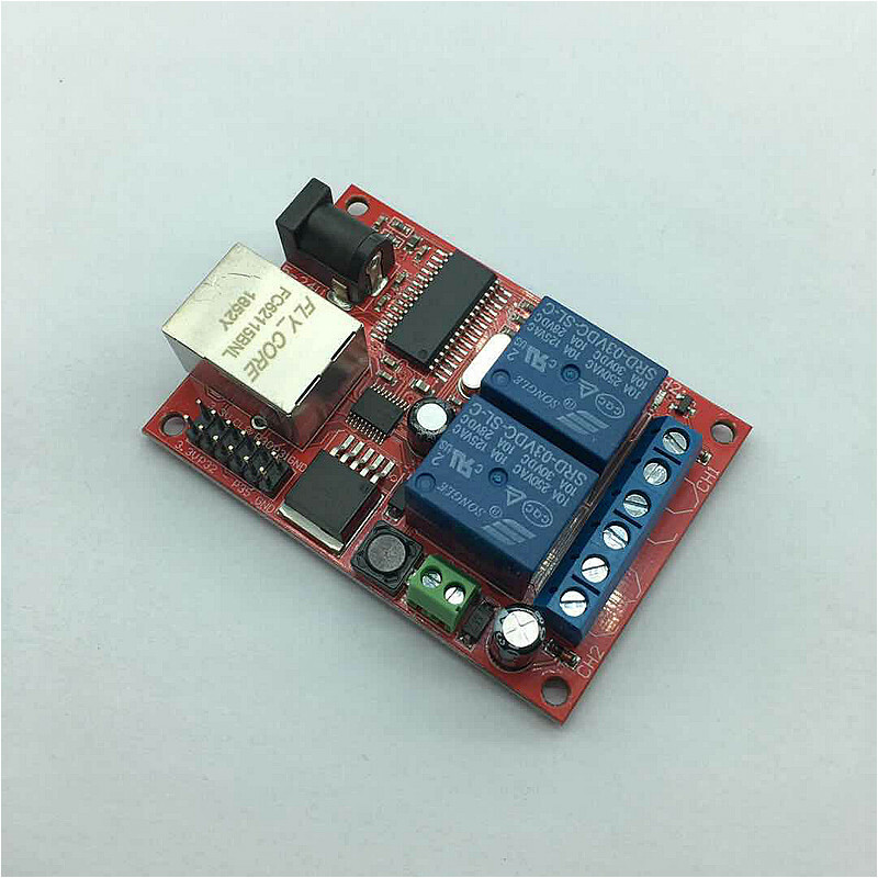 2-Way LAN Ethernet Relay Board Delay Timer Switch TCP/UDP Controller WEB Server | eBay