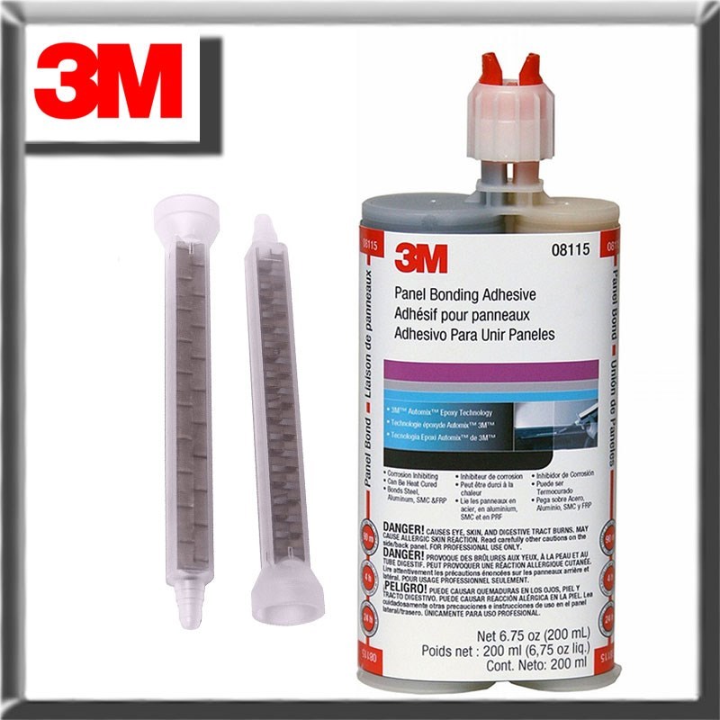 3m 08115 Panel Bonding Adhesive, Automix, 200ml Cartridge, Epoxy 8115 ...