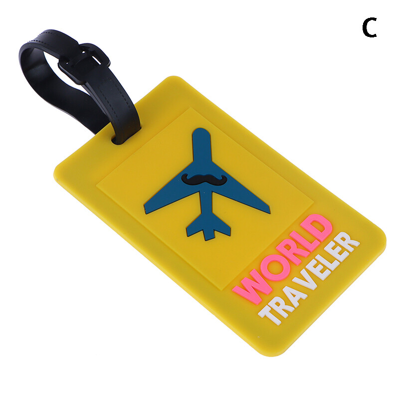 Luggage Tags Anti Theft PVC Plane Letters Baggage Name Tag Labels ...