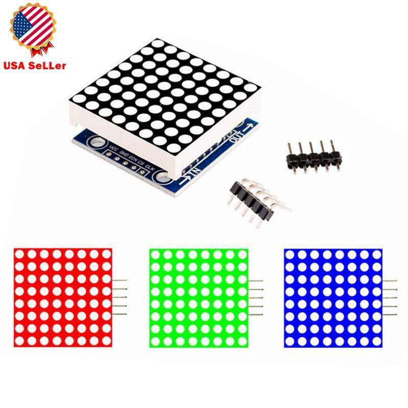 MAX7219 BLUE/RED dot matrix 8x8 led display module