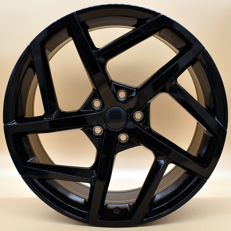 19 Inch Vw Dallas Gloss Black Style Alloy Wheels And Tyres 5x112