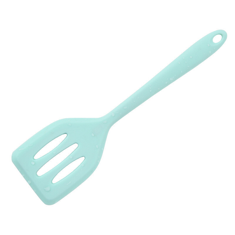 1PC Silicone Kitchen Utensil Shovel Slotted Turner Cooking Tool SpatuYB ...