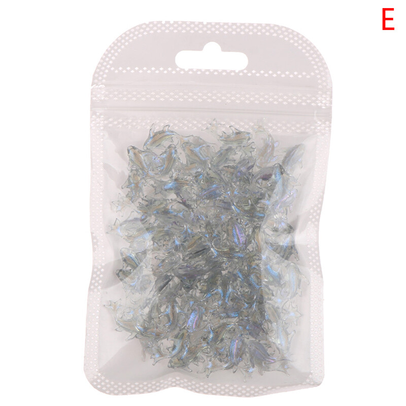 100Pcs New Cute Mini Shining Dolphin Resin Figurine Crafts Ornament ...