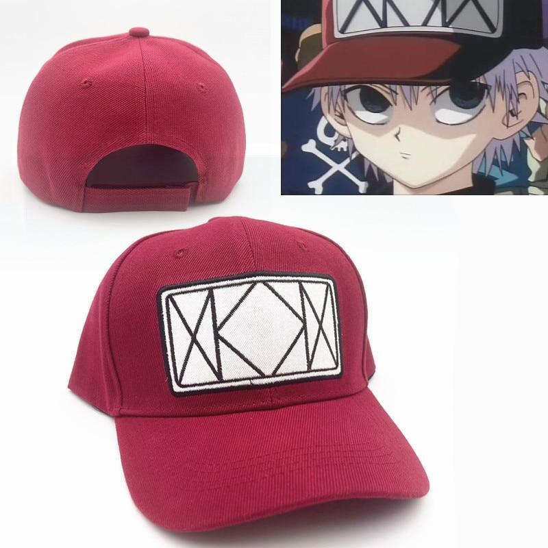 Baseball Hat | Anime Hunter×hunter Killua Zoldyck Hats Red Embroidery