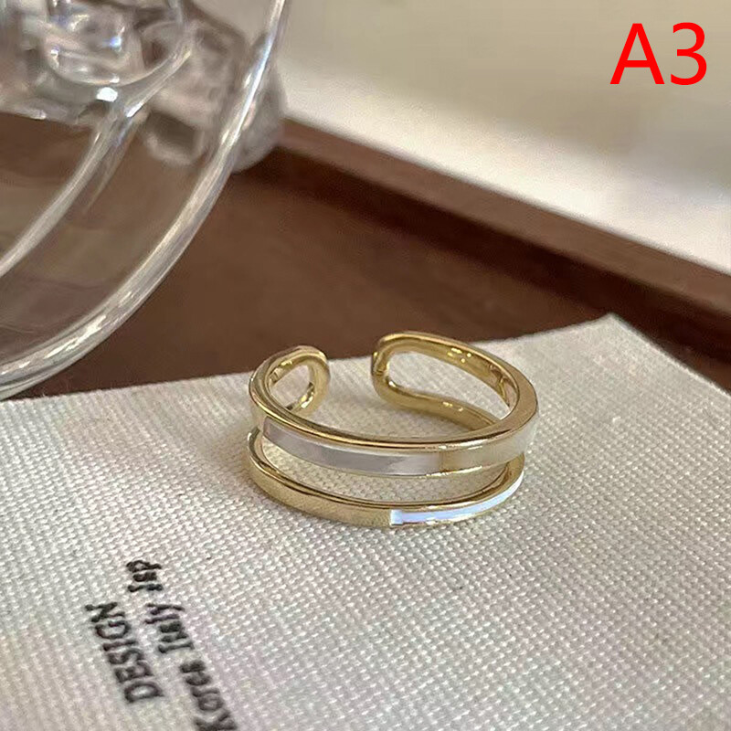 Vintage Colorful Drip Glaze Open Rings for Women New Design Temperament ...