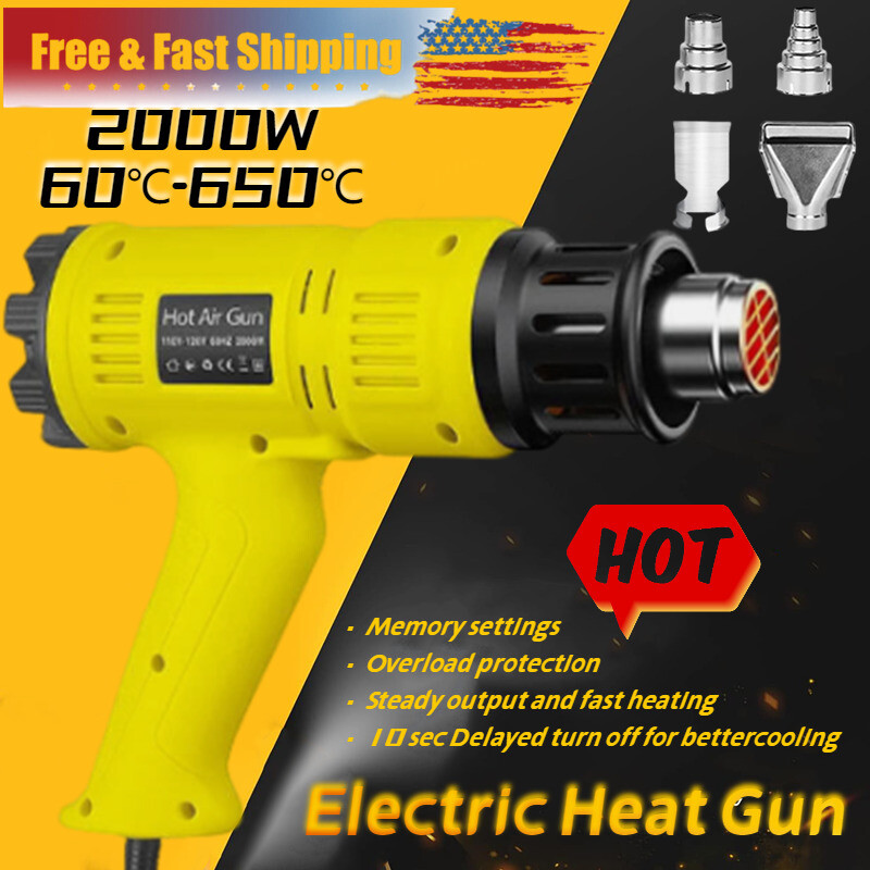 Premium 2000W Heat Gun Hot Air Dual Temperature