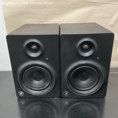 A Pair MACKIE MR5 MK2 Professional Active Studio Monitors- WORKS GREAT ...
