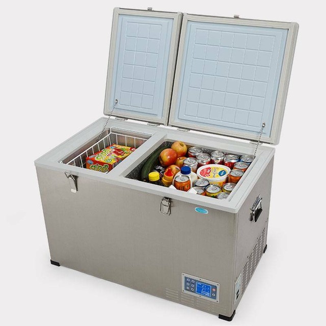 100L polyool portable chest fridge freezer 12/24 mobile boat | Fridges ...