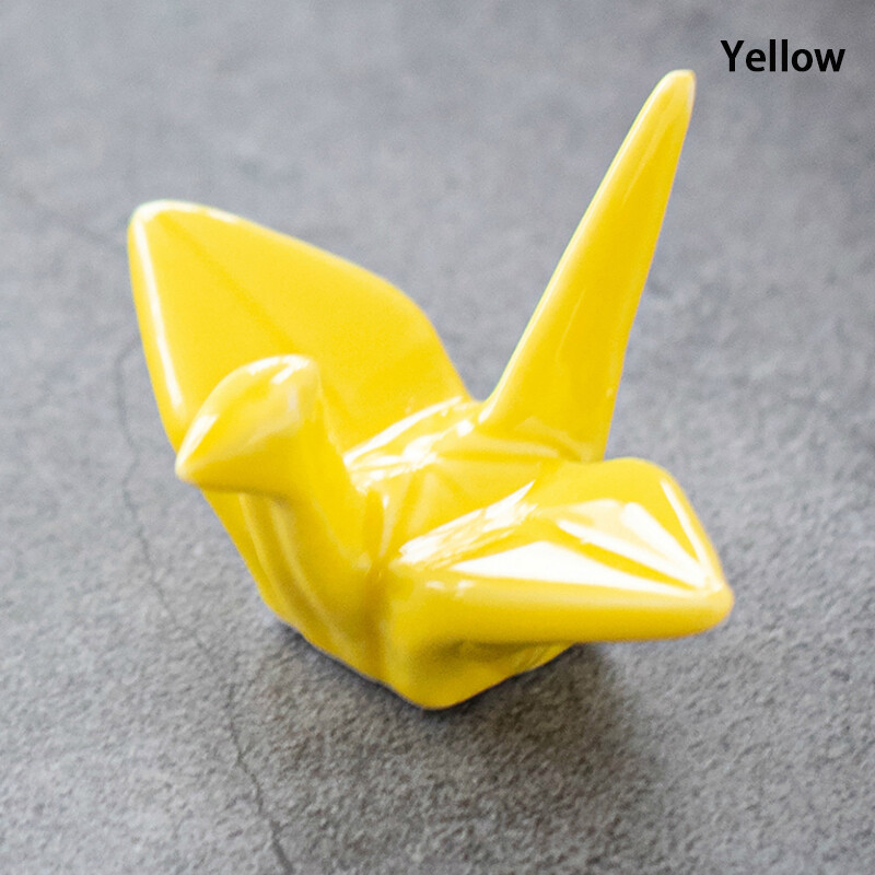 Ceramic Paper Crane Rest Chopsticks Spoon Holder Chopsticks Stand ...