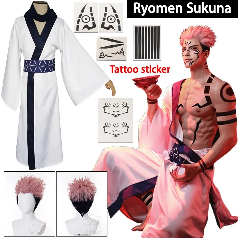 Sukuna Cosplay Anime Jujutsu Kaisen Ryomen Sukuna Cosplay