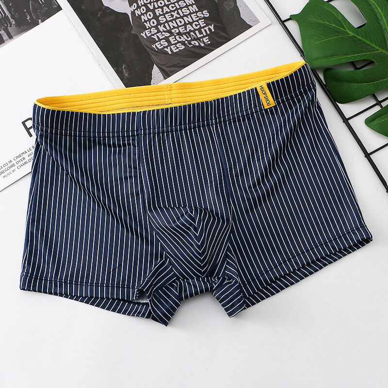 Mens Sexy Ice Silk Boxer Underwear Shorts U Convex Big Pouch Breathable