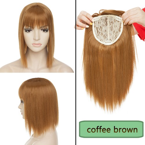 100% Real as Human Hair Topper Toupee Clip in Hairpiece Top Hairpiece ...