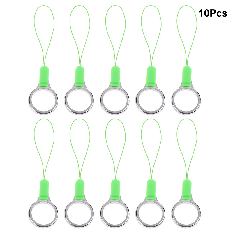 10Pcs Phone Lanyard Keychain Finger Ring Straps Keycord Rings Phone ...