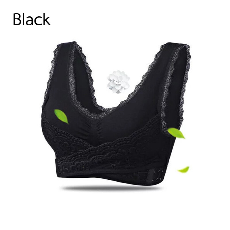 Women Lift-Bra Front Cross Side Buckle Adjustable Yoga Sports Vest Push ...