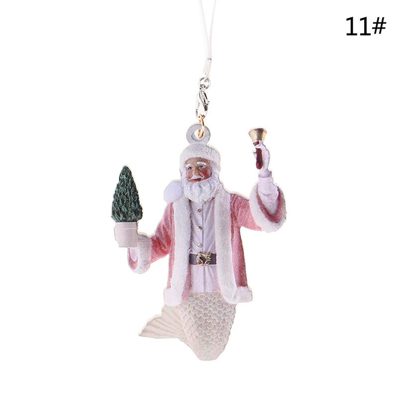 1Pc Men's Mermaid Pendant Merman Ornament Christmas Pendant Christmas ...