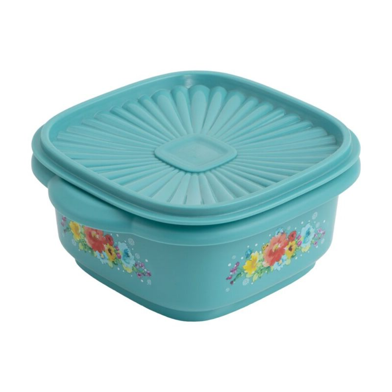 5 Cup Plastic Food Storage Container With Lid,