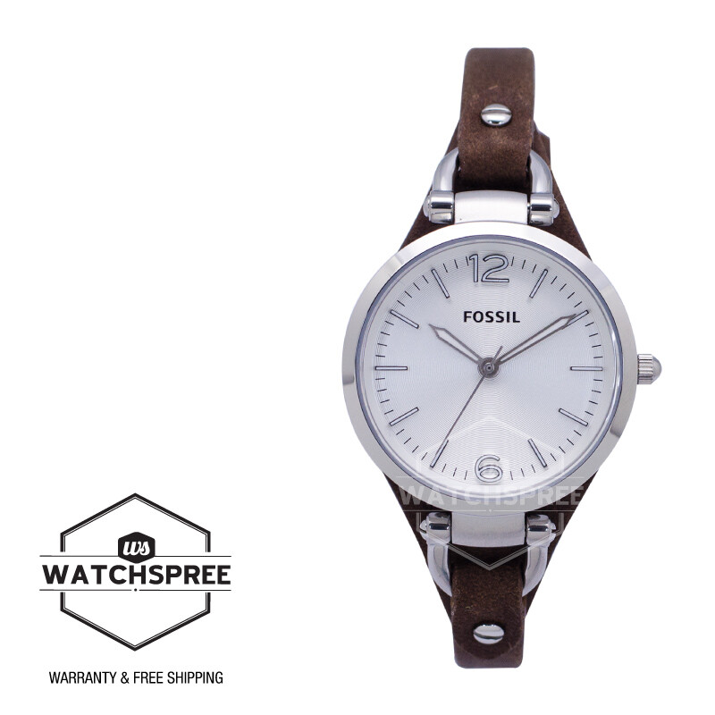 Fossil Georgia Ladies Leather Watch ES3060