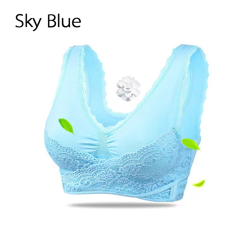 Women Lift-Bra Front Cross Side Buckle Adjustable Yoga Sports Vest Push ...