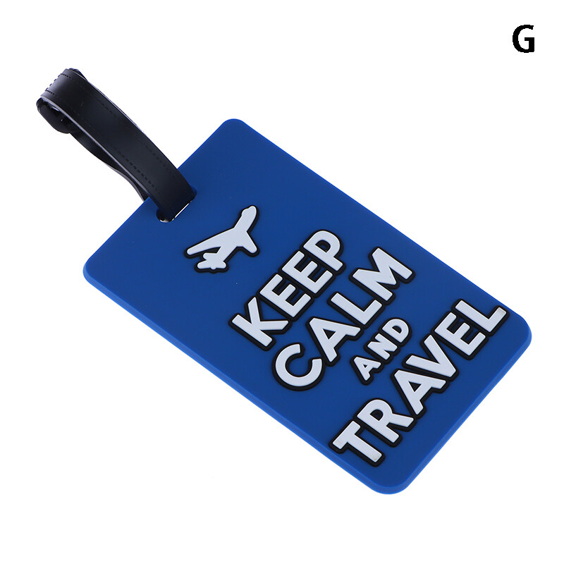 Luggage Tags Anti Theft PVC Plane Letters Baggage Name Tag Labels ...