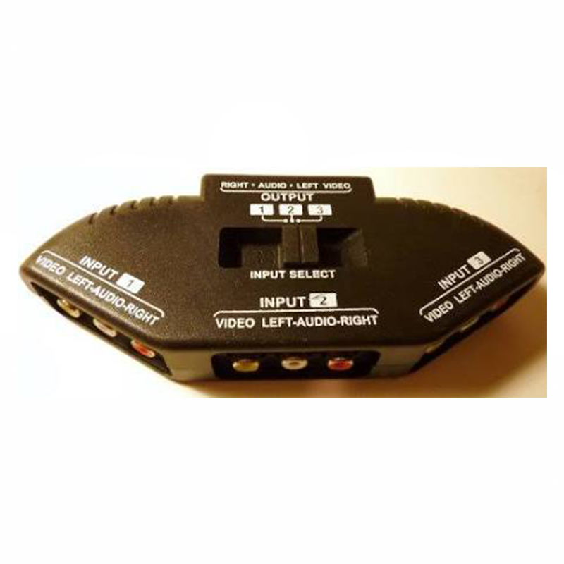 Philmore AV31 Audio/Video Component Selector, 3 Inputs, 1 Output ...