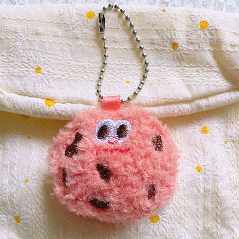 Plush Biscuit Key Chain Personality Food Model Bag Pendant Fashion ...