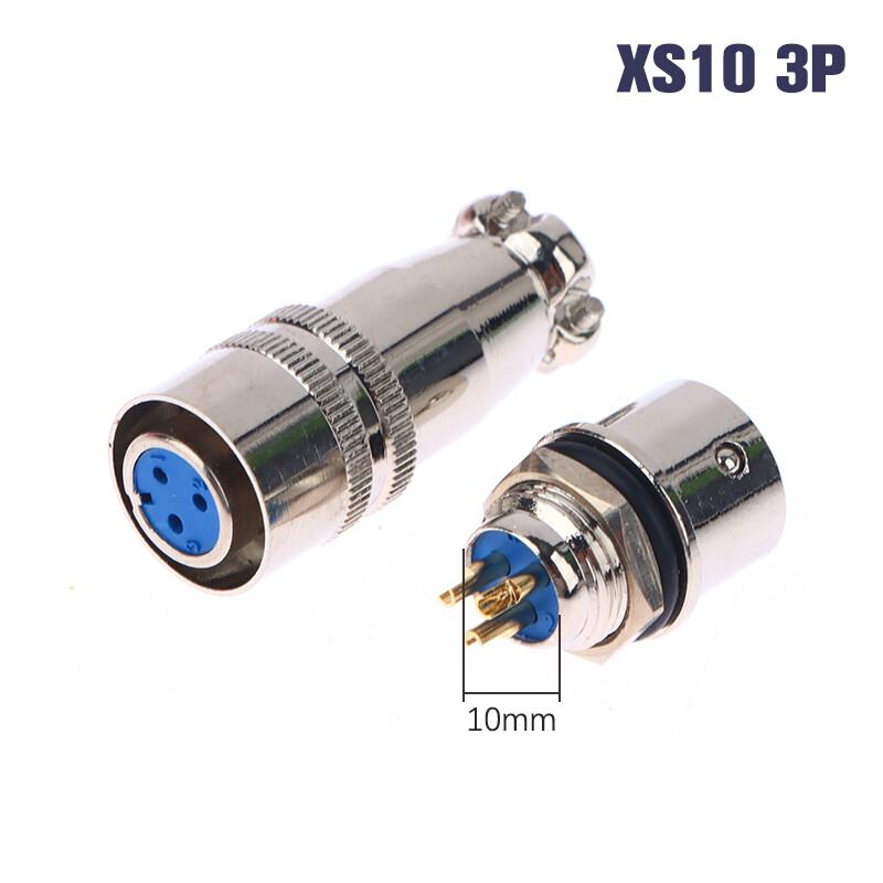 1 Set Electrical Mini XLR Aviation Plug XS9 XS10 2Pin 3Pin 4Pin 5Pin ...