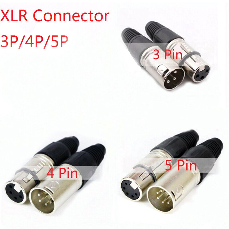 Canon Plug Sockets Male/Female Microphone Audio XLR Connectors 3P/4P/5P ...