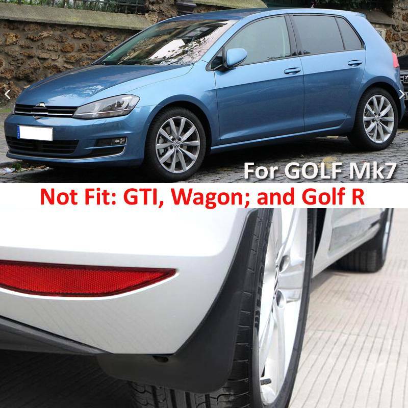 Front & Rear Mud Flaps Fit For VW Golf Mk7 7 2013-2016 Splash Guards ...