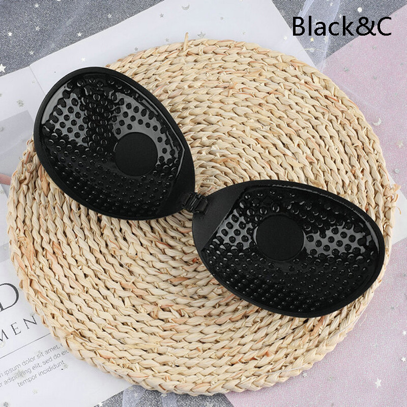Silicone Breathable Round Cup Push Up Bra Self Adhesive Strapless ...