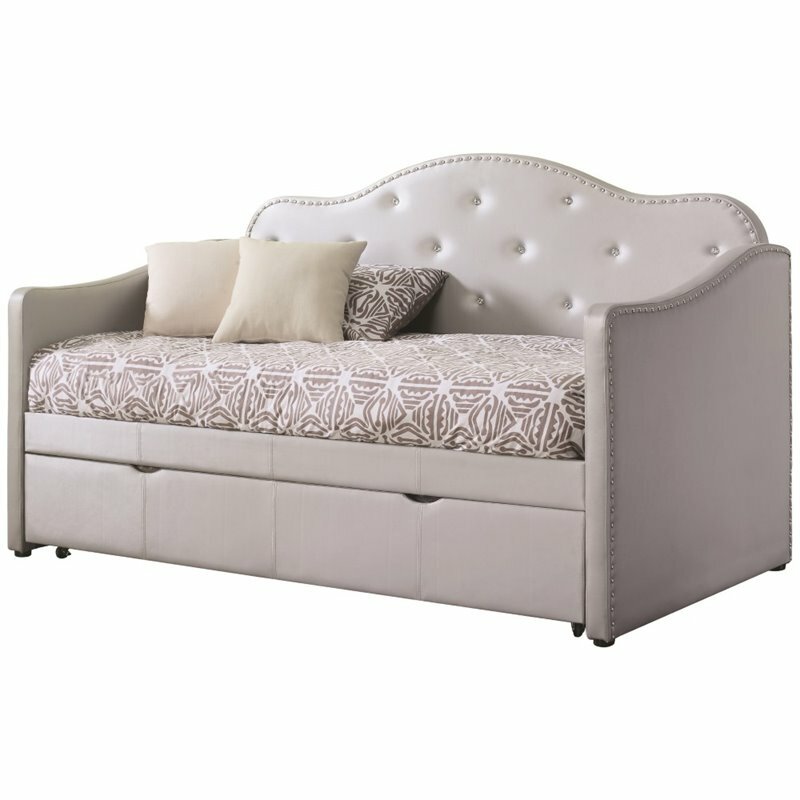 Coaster Pearlescent Grey Upholstered Daybed 300629 for sale online | eBay
