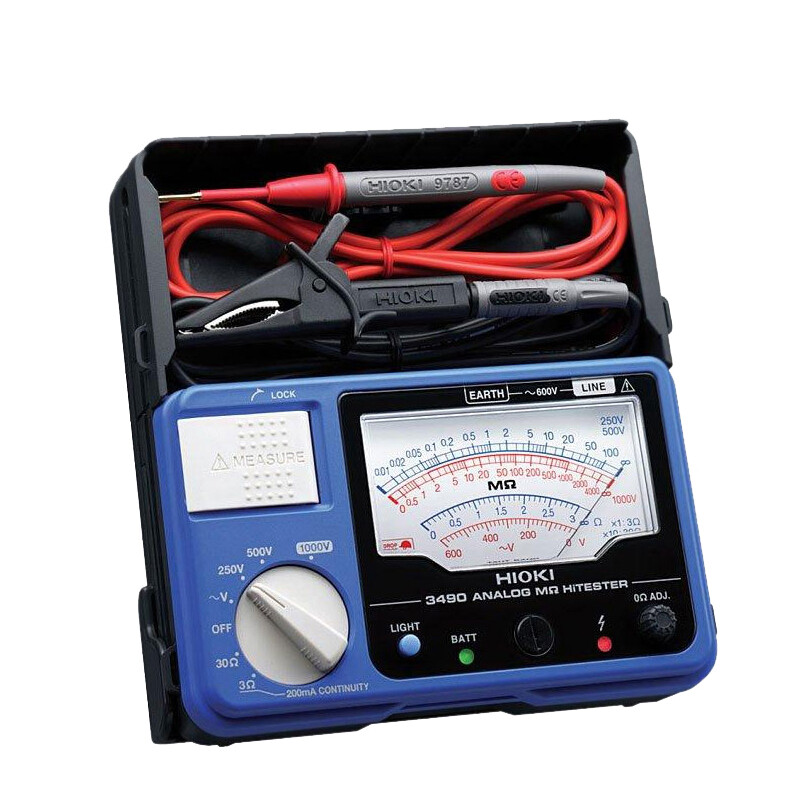 HIOKI 3490 Analog Insulation Tester with Continuity Check 3-Range 250 ...